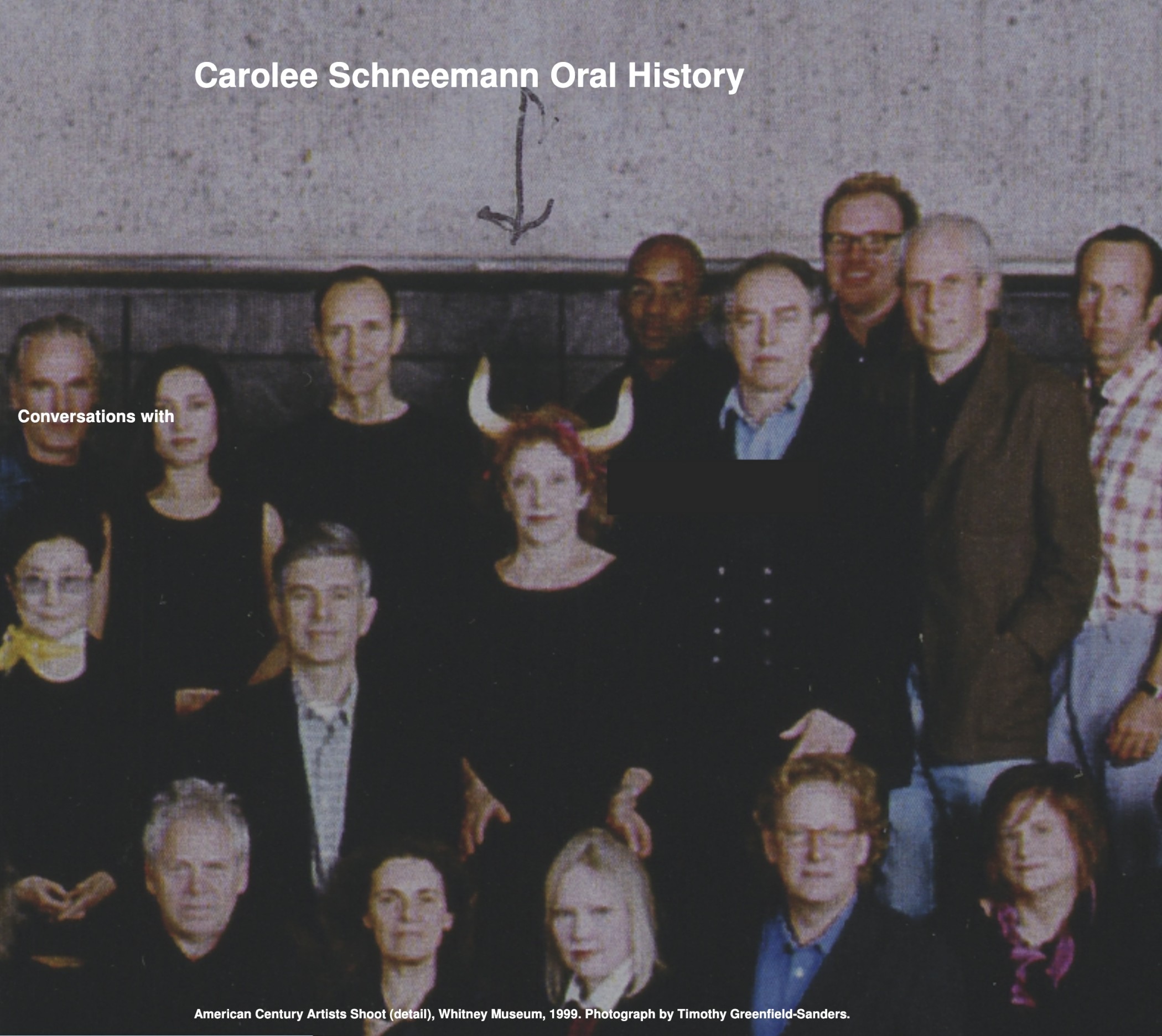 Oral History Project | Carolee Schneemann Foundation